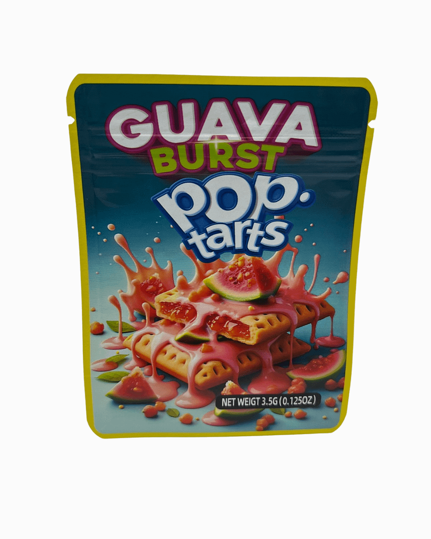 Guava Burst 3.5g Mylar Bags | Bulk 50 Pack Exotic Za Baggies