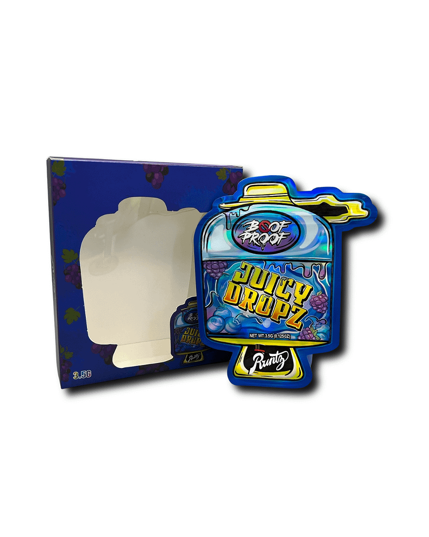 Runtz Custom Die Cut Mylar Bags | Exotic Weed Packs & Za Bags